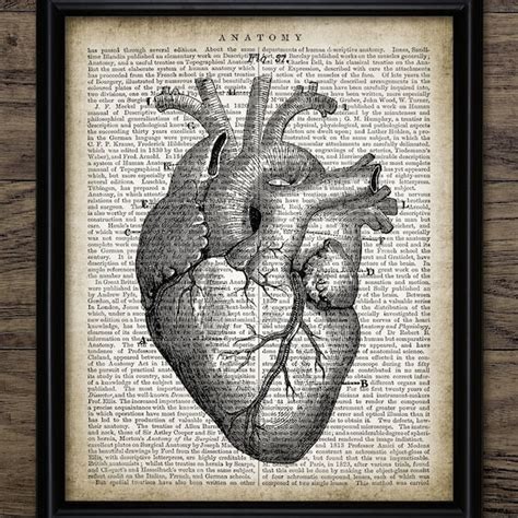 Heart Dictionary Art Etsy