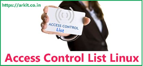 POSIX Access Control List ACL ARKIT