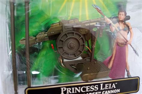 Star Wars Power Of The Jedi Princess Leia Figure With Sail Barge Cannon