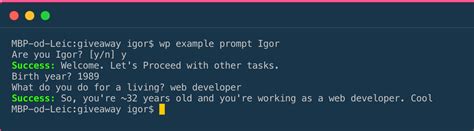 Adding Useful Interactive Prompts In Your Wpcli Commands Igor Benić