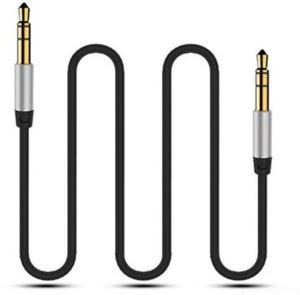 VibeX AUX Cable M Copper Braiding Metal Braided Universal AUXILLERY Audio Mm Male To