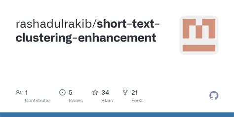Short Text Clustering Enhancementstackoverflowtruetext At Master