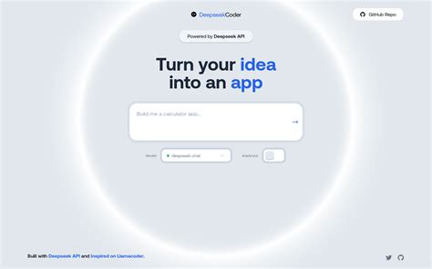 Deepseek Coder Ai代码生成器，将想法快速转化为应用