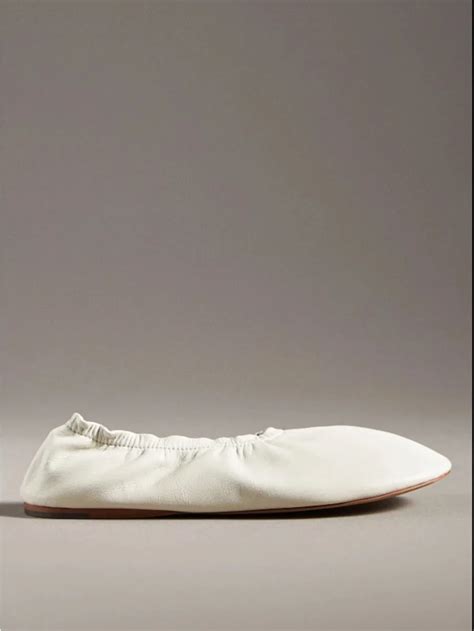 Anthropologie Shoes Pilcro Ivory Glove Ballet Flats Poshmark
