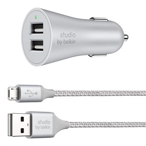 Cargador Belkin Doble Para Carro Micro Usb A Usb