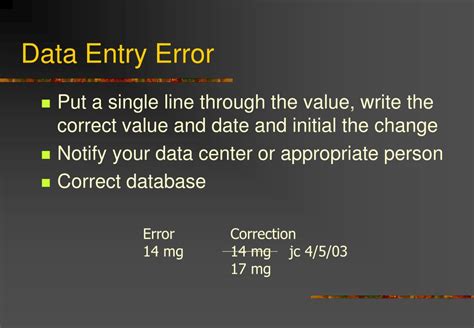 PPT Error Detection And Correction In Data Collection PowerPoint Presentation ID