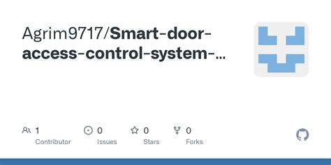GitHub Agrim Smart Door Access Control System Based On QR Code