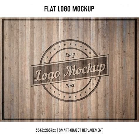 Stamped Logo Mock Up Psd Vector Uidownload