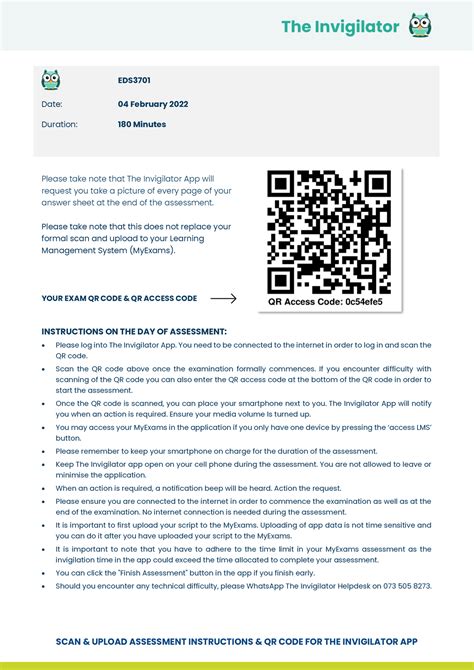 EDS3701 January February 2022 TAKE HOME EXAM SCAN UPLOAD