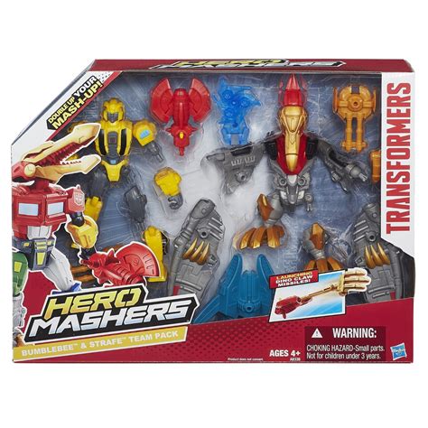 Transformers Hero Mashers Bumblebee And Strafe Mash Pack New And Sealed