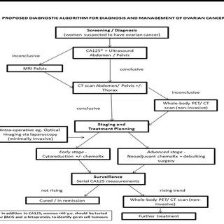 Diagnostic Imaging Algorithm For Management Of Ovarian Cancer Adapted Download Scientific