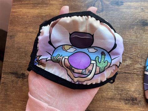 Pacifier Face Masks Otter Fennec Furry Face Masks Etsy