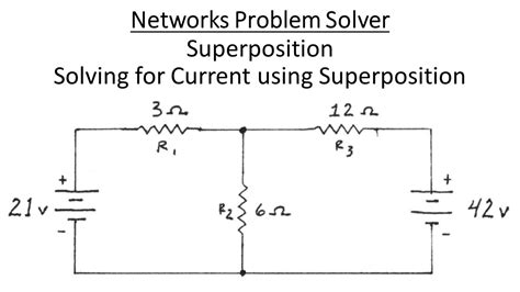 Networks Problem Solver Superposition Solving For Unknown Current Youtube