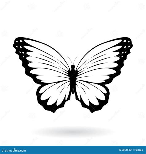 Black Butterfly Silhouette Illustration Stock Vector Illustration Of
