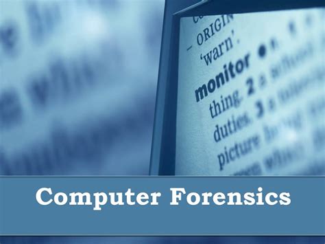 PPT Computer Forensics PowerPoint Presentation Free Download ID 3605700