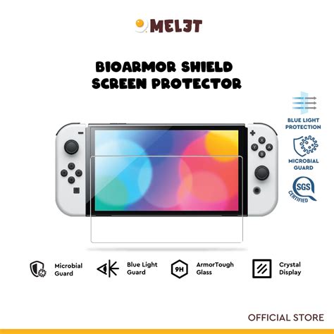 Omelet Gaming Bioarmor Shield H Hardness Screen Protector For Nintendo Switch Oled