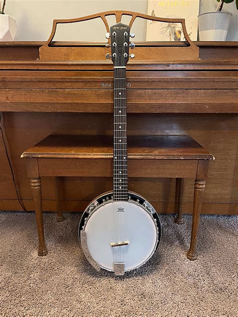 R W Jameson 6 String Banjo 2017 Mahogany Reverb
