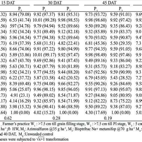 Interaction Effect Of Tillage Water Regimes And Weed Management On