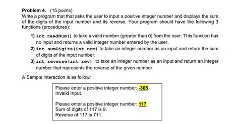 solved problem 4 15 points write a program that that asks
