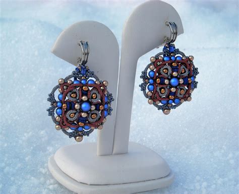 Original Tatting Pattern Step By Step Earrings Pdf Digital Etsy