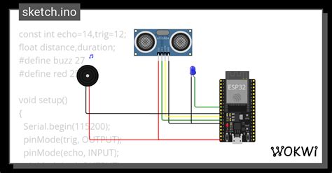 Distance Measure 3 Wokwi Esp32 Stm32 Arduino Simulator
