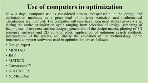 Computer Aided Formulation Development PPT