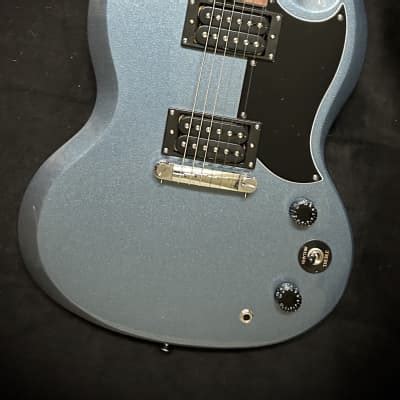 Epiphone Sg Light Blue Metallic Reverb