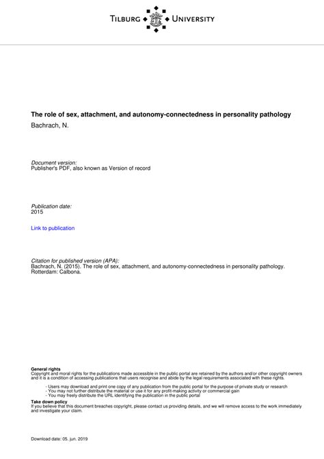 Pdf The Role Of Sex Attachment And Autonomy Connectedness In