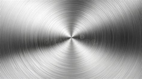 Brushed Metal Circular Texture Abstract Design Stock Illustration Illustration Of Gleam Gray