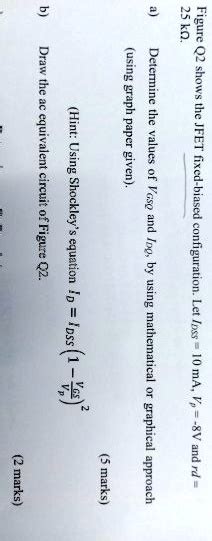 Solved 25k Draw The Ac Equivalent Circuit Of Figure Q2 Using The