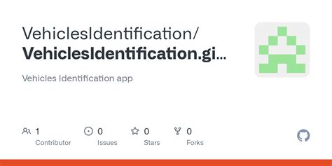 GitHub VehiclesIdentification VehiclesIdentification Github Io Vehicles Identification App