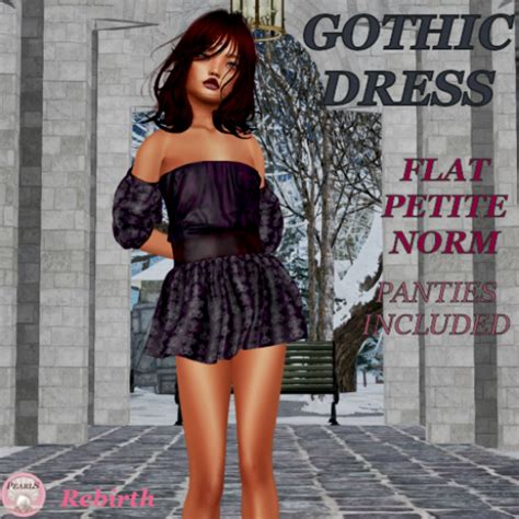 Second Life Marketplace Gothic Dress