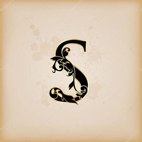 Vintage Initials Letter S — Stock Vector © Pocike 12548350