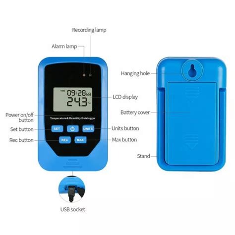 mini usb humidity temperature data logger rh temp datalogger recorder