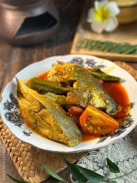 Fish Head Curry Or Known As Kari Kepala Ikan Bawal Is A Famous