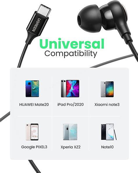UGREEN Hi-Tune Type C DAC Audio Jack Earbuds With Microphone