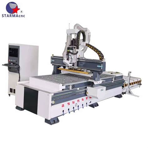 China Jinan Linear Auto Tool Change LNC Servo Wood Atc Cnc Router Kw ATC Cnc Machine