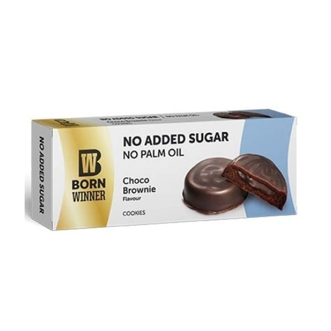 Bw БИСКВИТИ ШОКО БРАУНИ БЕЗ ЗАХАР 100ГР Bw Cookies Choco Brownie