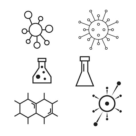 Premium Vector Science Icons On White Background