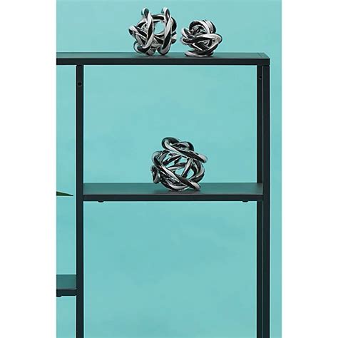 Interiors By Premier Practical Design Black Metal Multi Shelf Unit