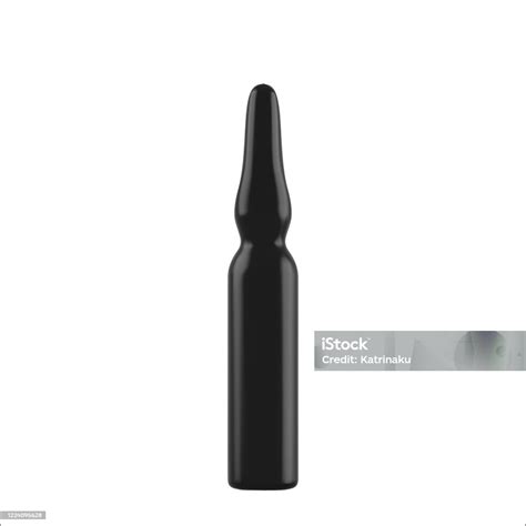현실적인 검은 병 앰플 흰색 배경에 격리 된 3d 플라스틱 빈 의료 용기 벡터 일러스트레이션 0명에 대한 스톡 벡터 아트 및 기타 이미지 Istock