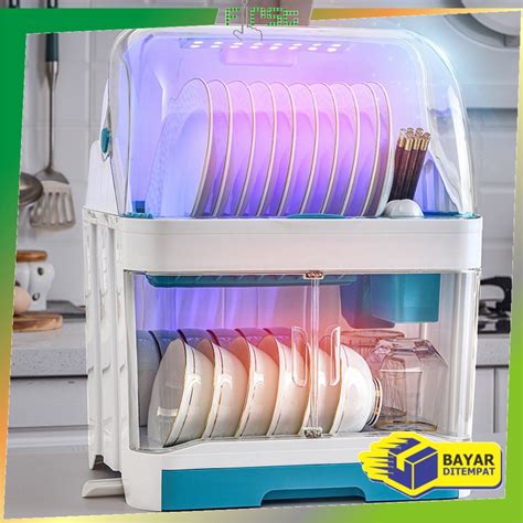 Jual FH C266 Rak Piring Lemari 2 Susun Plastic Dish Rack Rak Pengering