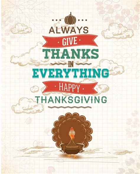 Free Vector Give Thanks In Everything Happy Thanksgiving Poster Free