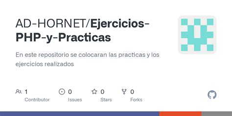 ejercicios php y practicas newpage1 at main · ad hornet ejercicios