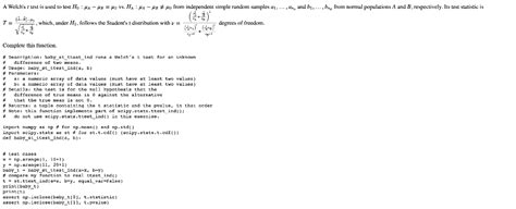 Import Numpy As Np Import Scipystats As St From