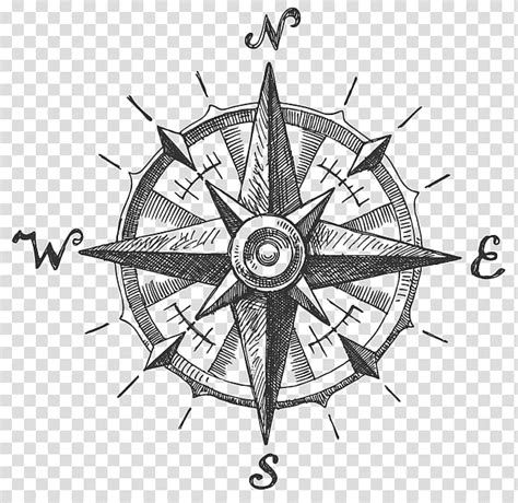 Compass Rose Outline
