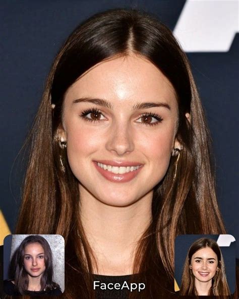 Lily Collins Natalie Portman Rosto Looks Aparências