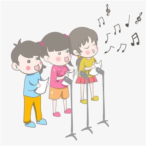 儿童声乐唱歌素材图片免费下载 千库网