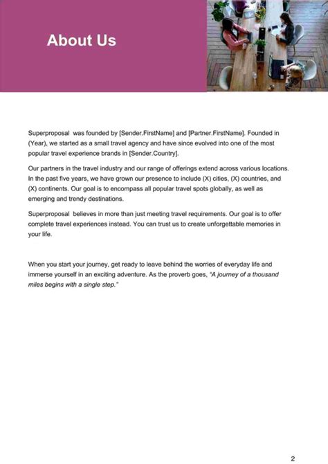 Free Travel Agency Proposal Template And Sample