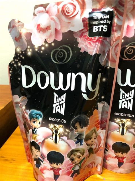 5 Packs X 500ml Bts Tiny Tan Limited Edition Downy Laundry Softener